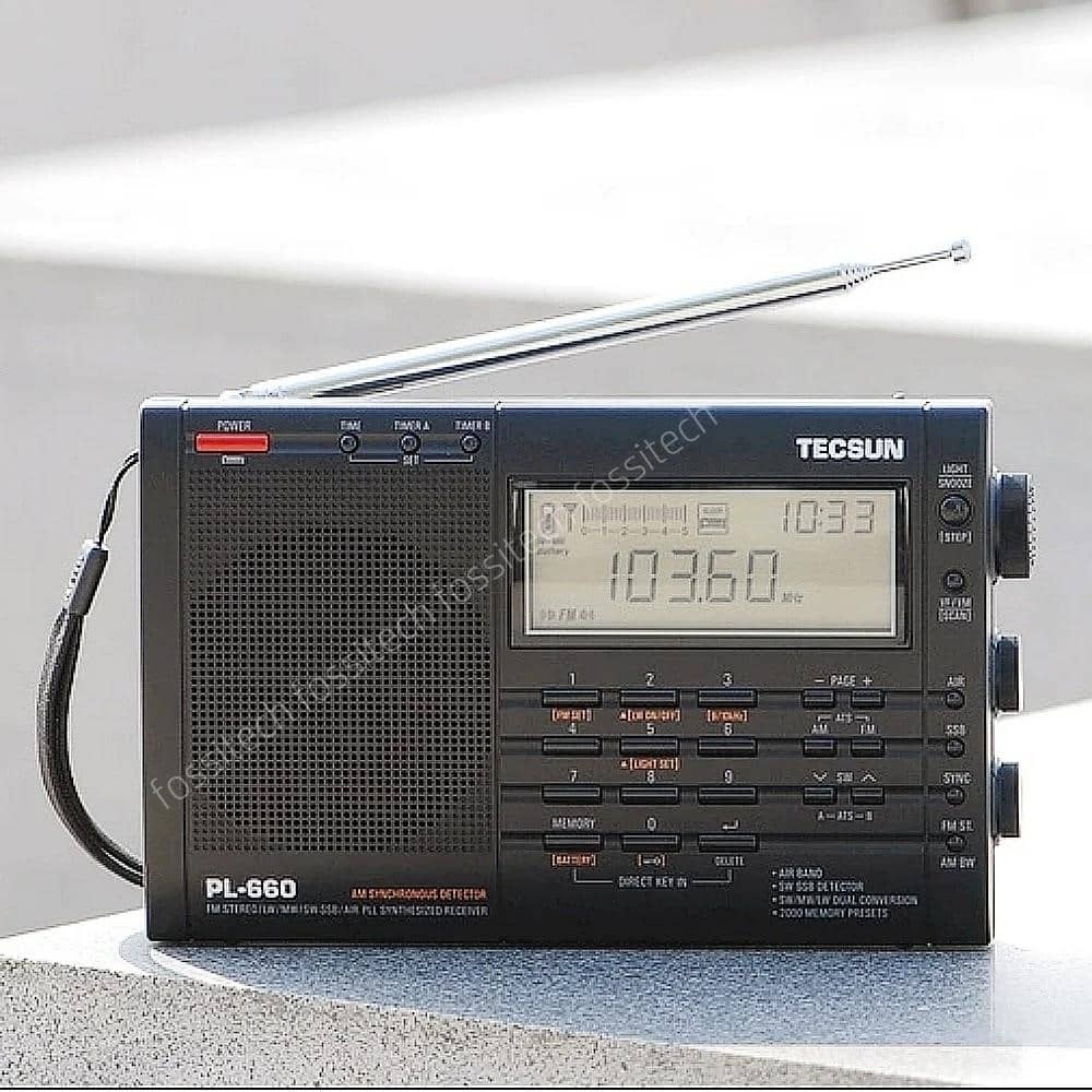 TECSUN PL-660 oro juostos radijo FM/MW/SW/LW daugiajuosčio skaitmeninio ...